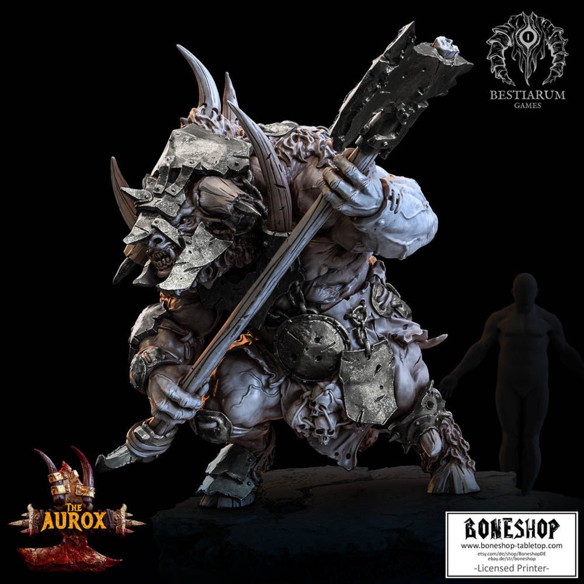 The Aurox warriors Axe 28 Mm-35 Mm RPG Dnd - Etsy