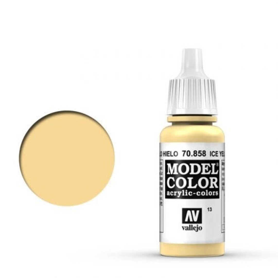 Vallejo Model Color: 013 Ice Yellow, 17 Ml 858 - Etsy