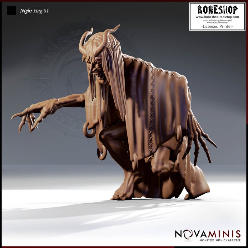 Hags Of The Grand Coven Night Hag 1 28 Mm Dnd Etsy