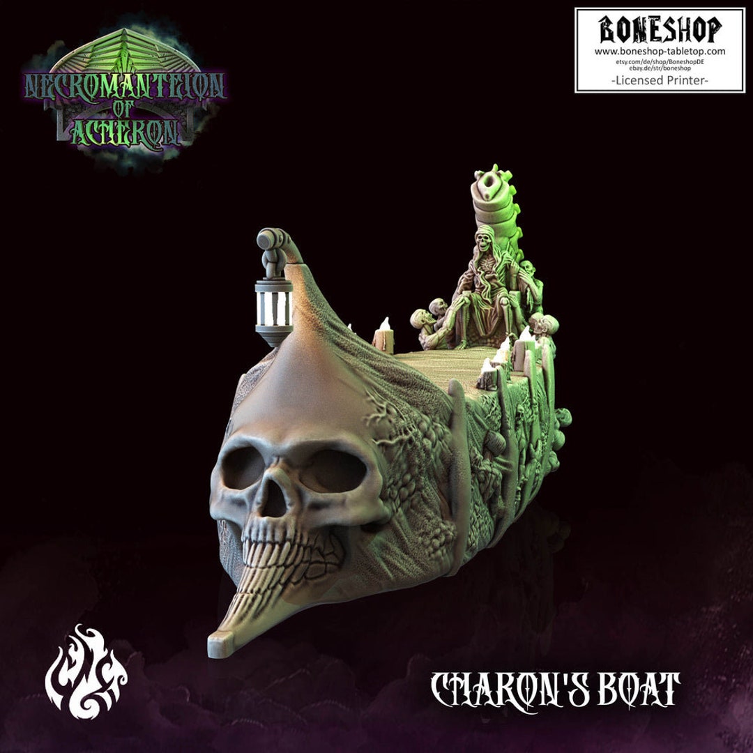 Necromanteion of Acheron charon's Boat 28mm-35mm RPG - Etsy