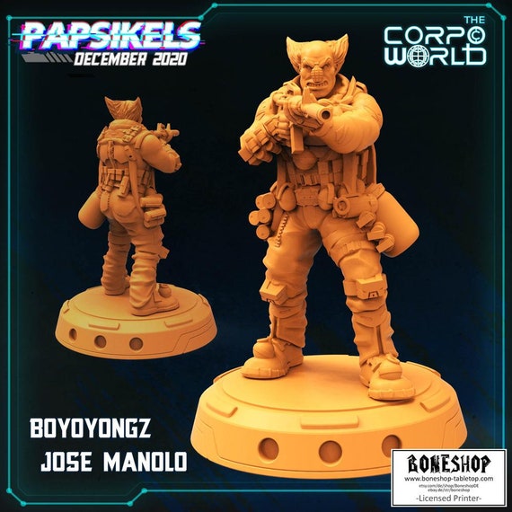 Corpo World Jose Manolo 28mm 35mm Cyberpunk RPG - Etsy.de