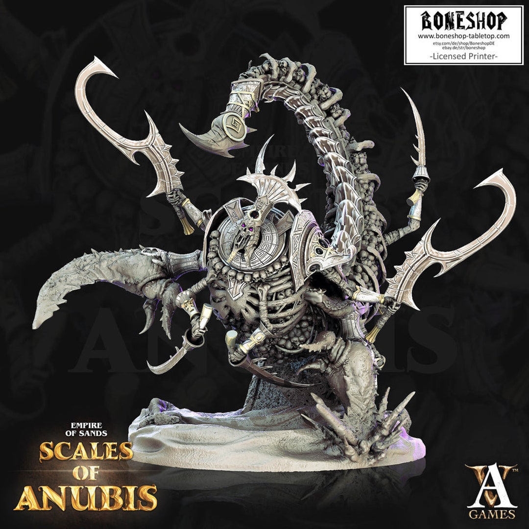 Scales of Anubis soul Harvester 1 32 Mm 40 Mm Dnd RPG Boneshop - Etsy
