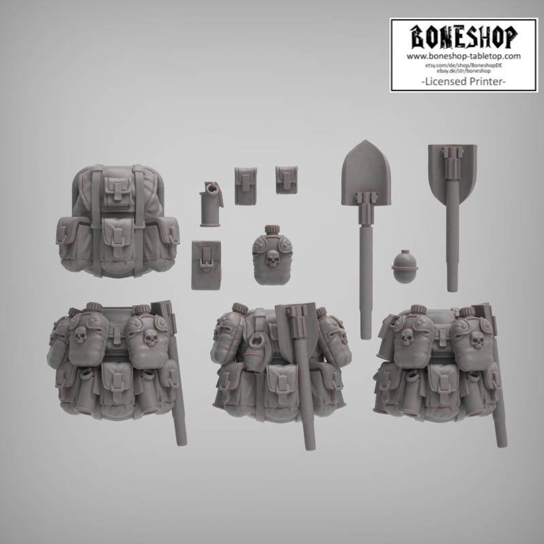 Spacenam Infantry Backpacks 28mm-35mm RPG Tabletop Boneshop - Etsy