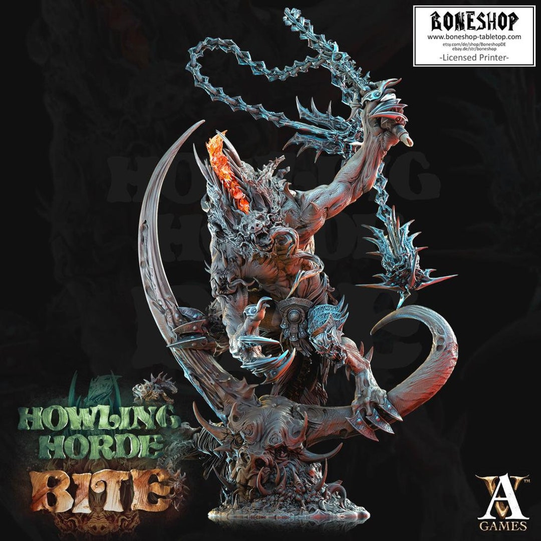 Howling Horde akata 32 Mm 40 Mm Dnd RPG Tabletop Boneshop - Etsy