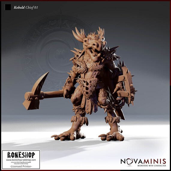 Kobold Temple kobold Chief 28 Mm Dnd RPG - Etsy