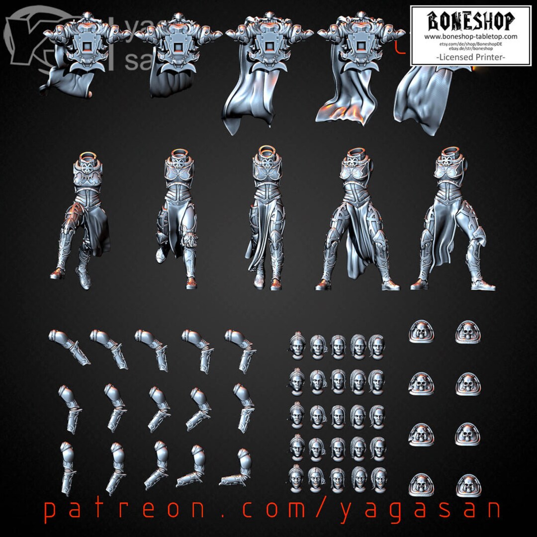 Bits demon Sisters Kitbash PACK Complete RPG Tabletop Bone Shop - Etsy