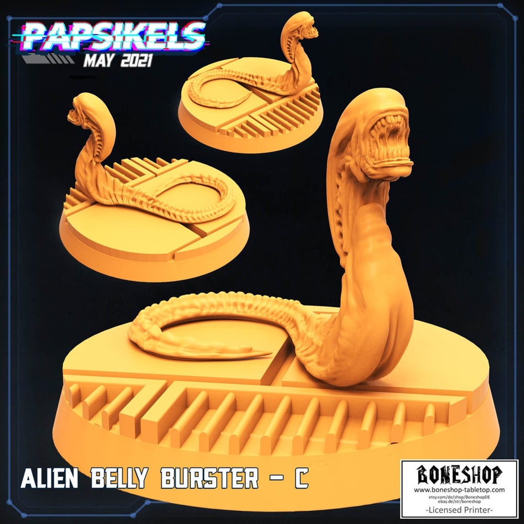 Aliens Vs Humans belly Burster C 28mm 35mm - Etsy