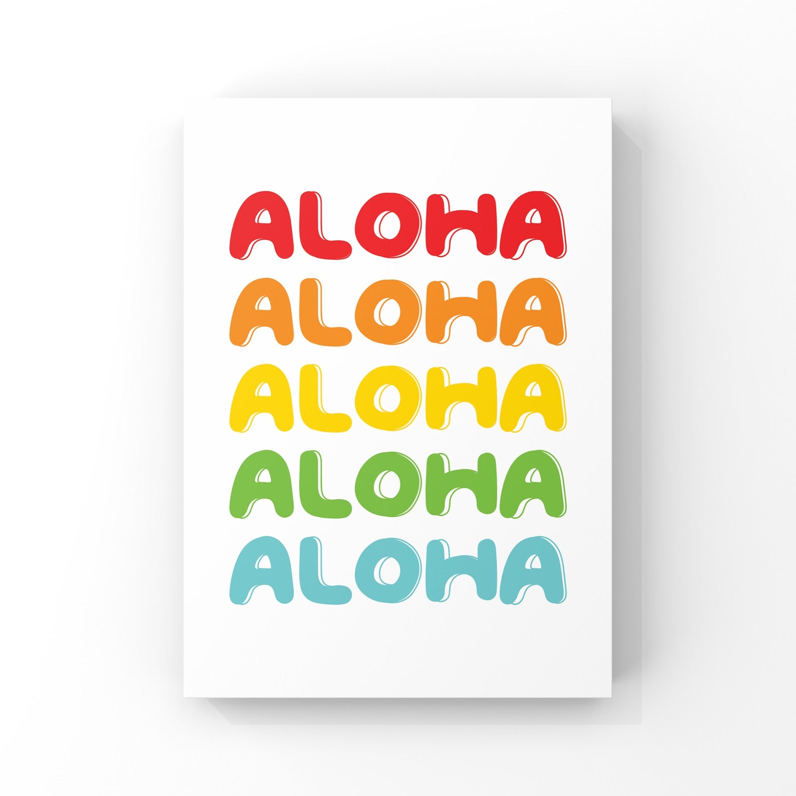 Aloha Rainbow Downloadable Printable Art / Hawaiian Nursery / | Etsy