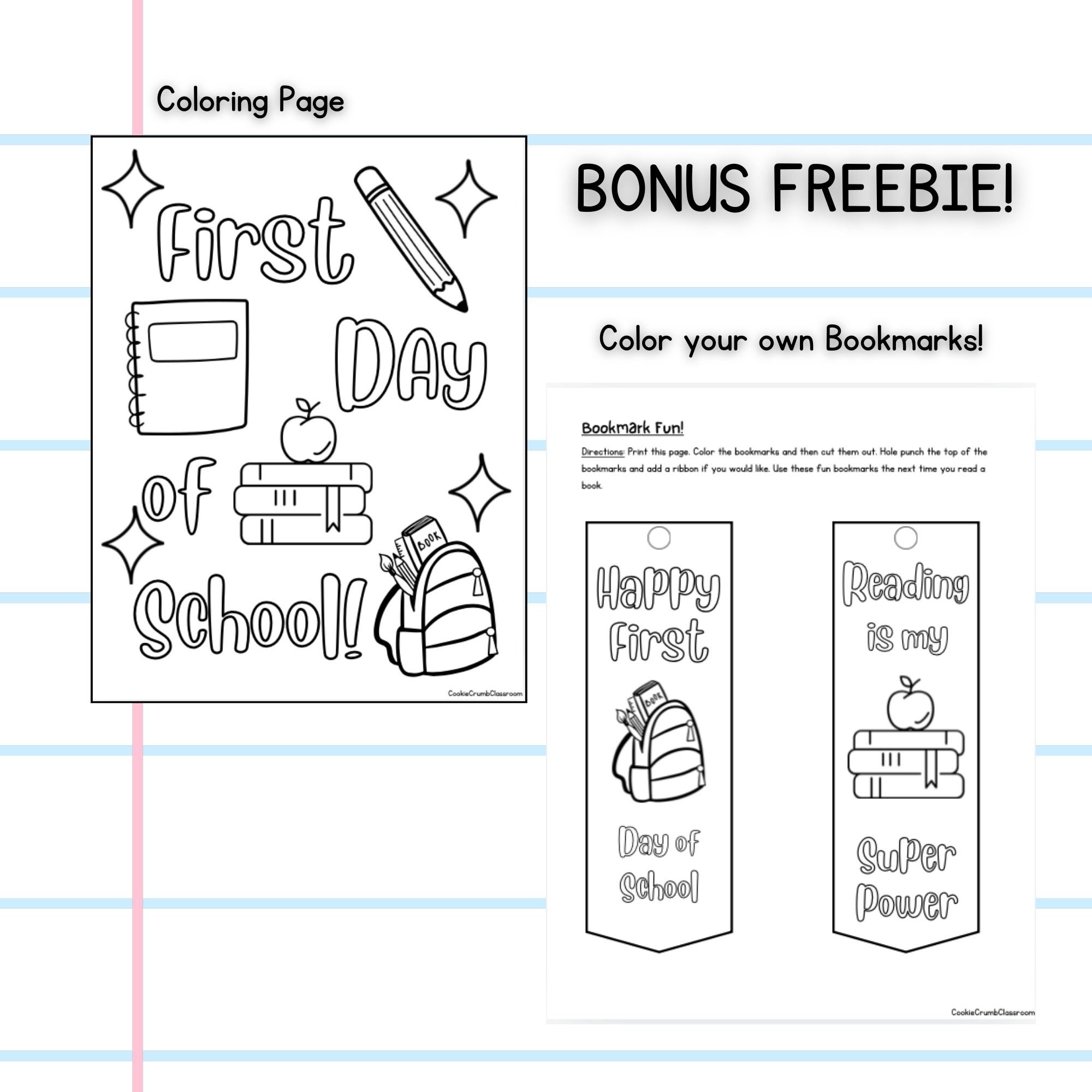 Preschool Theme - September First Day of School, Back to School ...