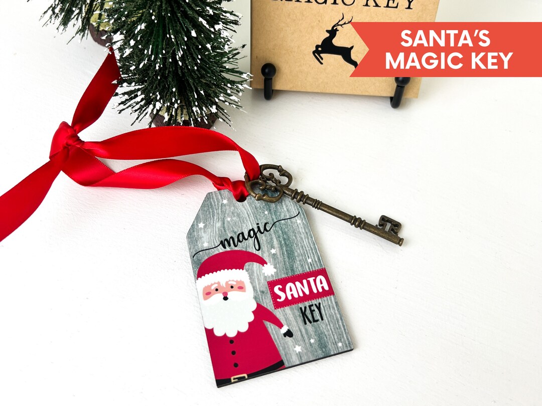 Santas Magic Key Kids Christmas Eve Gift Christmas Decor Christmas Gift ...
