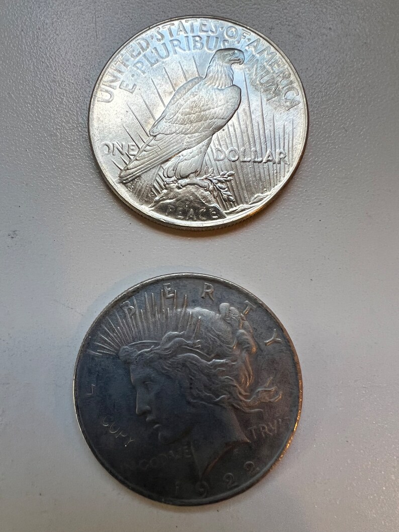 Double Headed & Double Tails Peace Dollar Set - Etsy