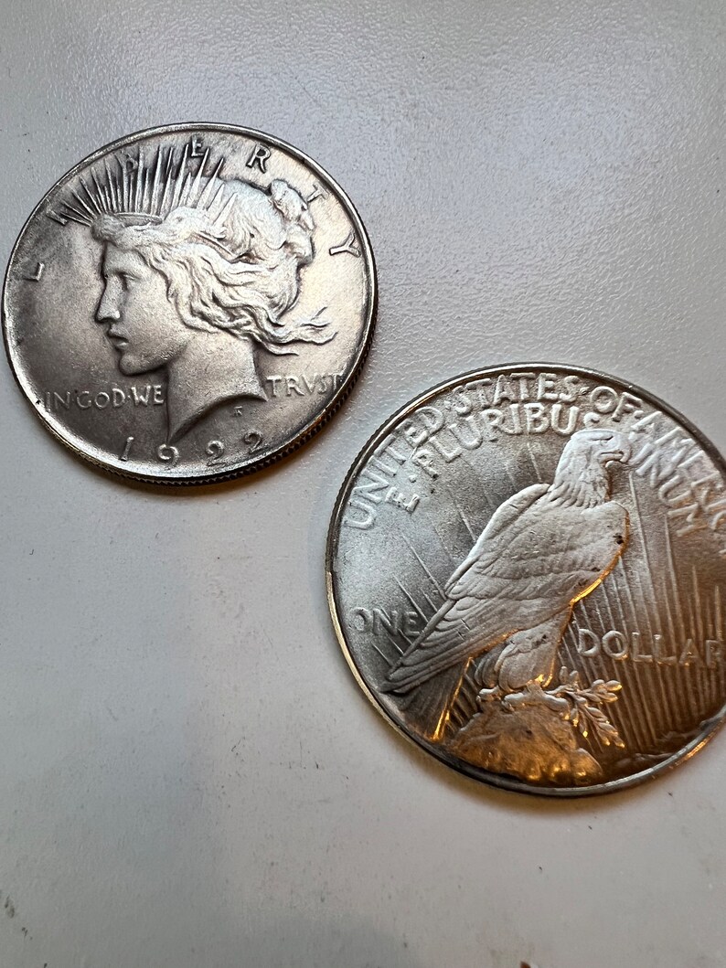 Double Headed & Double Tails Peace Dollar Set - Etsy