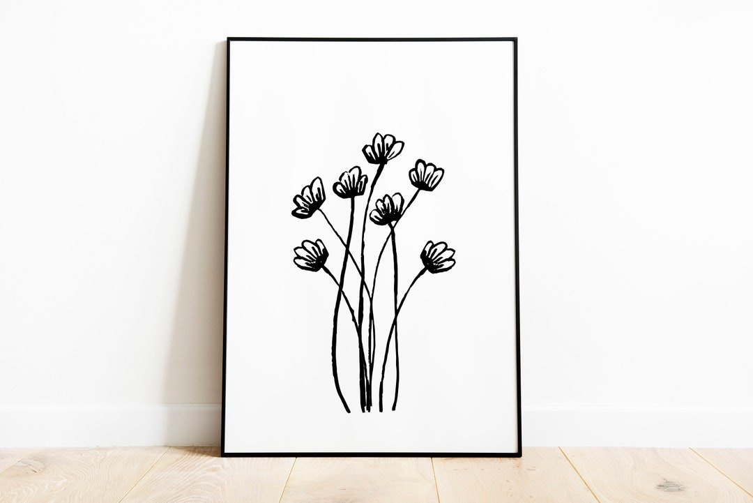 Instant Download - Plant Print Sketch - Plant Lady Illustration ...