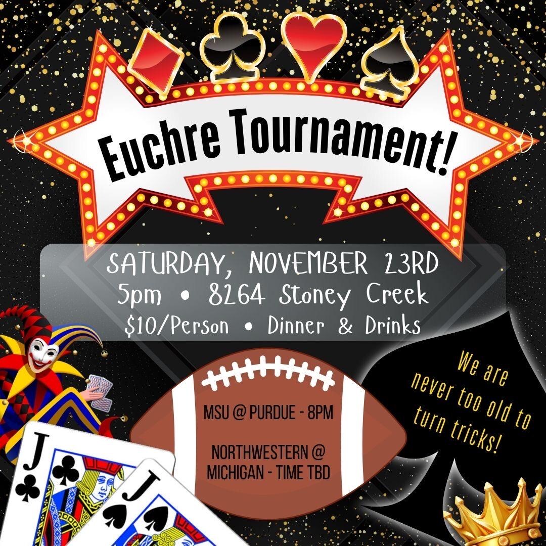 Euchre Tournament - Digital File Invitation - Etsy