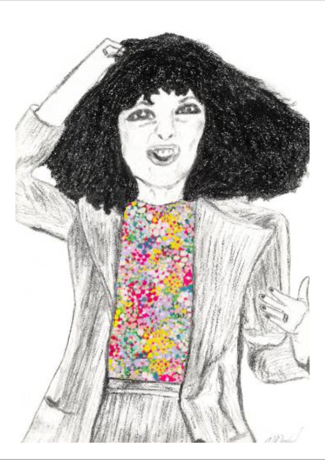 Gilda Radner Funny Portrait Card Rosanne Rosanna Danna SNL - Etsy