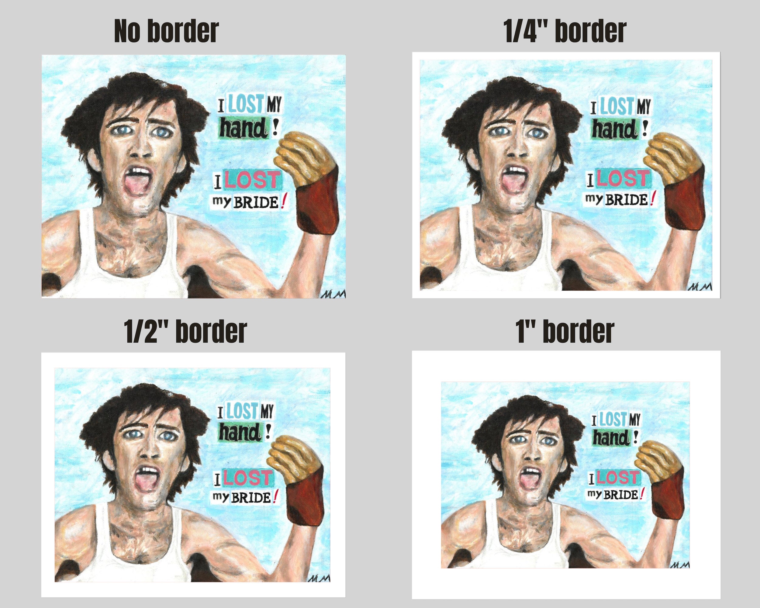 I Lost My Hand Moonstruck Art Nicolas Cage Rom Com Movie - Etsy UK