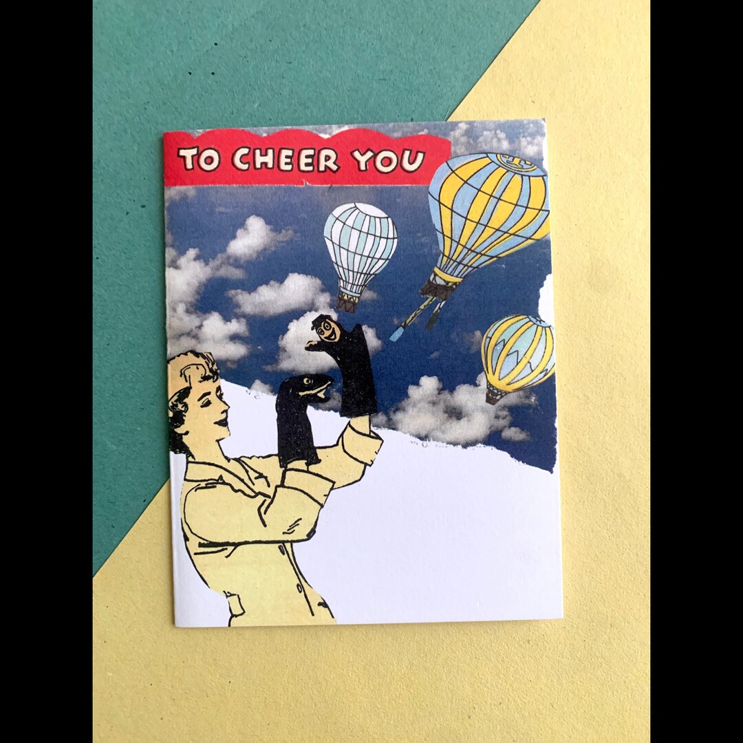 Cheer up Card Hang in There Gift Get Well Soon Hot Air - Etsy