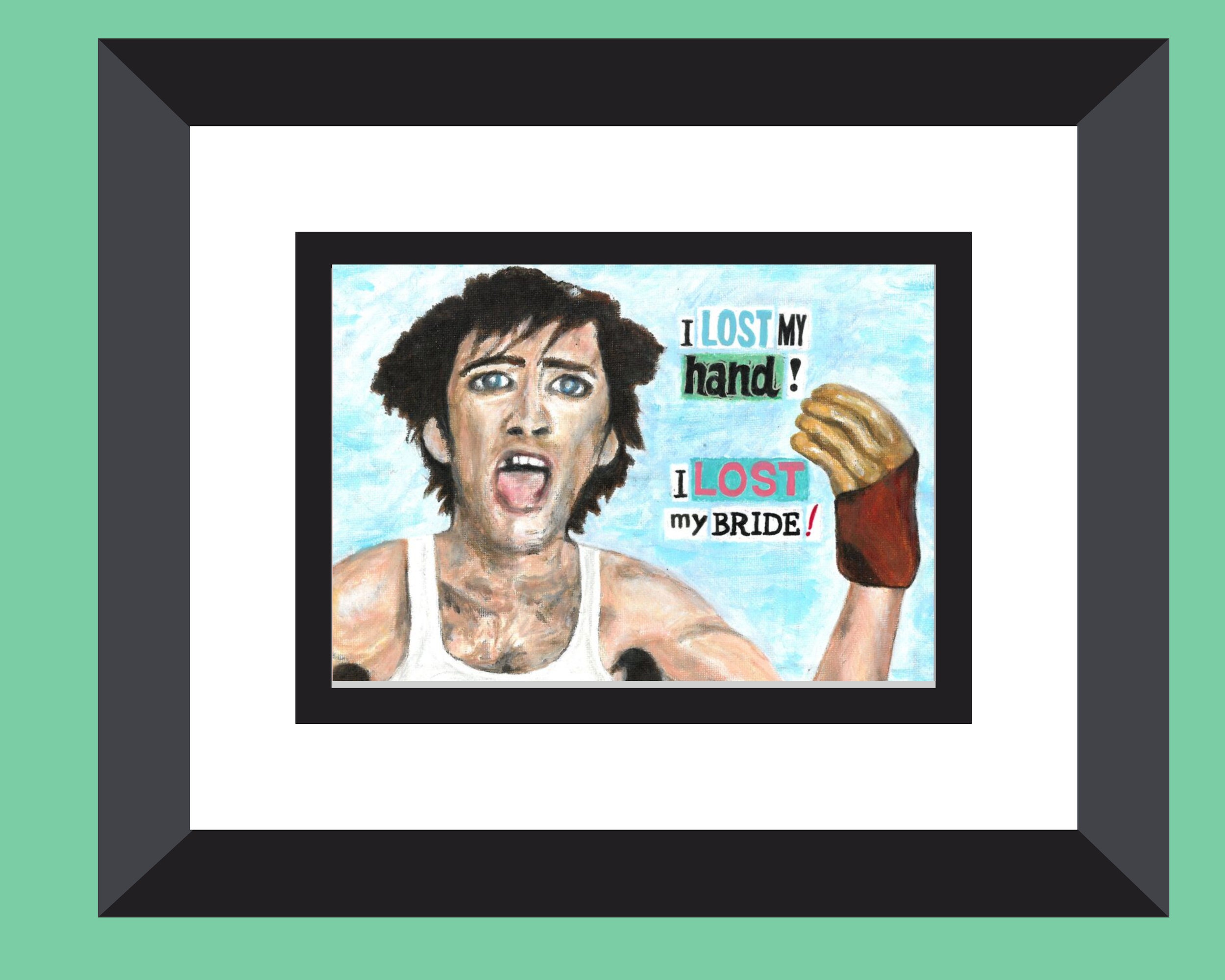 I Lost My Hand Moonstruck Art Nicolas Cage Rom Com Movie - Etsy UK