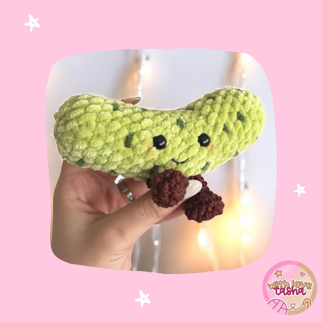 Pickle Plush | Crochet Pickle Plushie | Food Themed Plush | Pickle ...