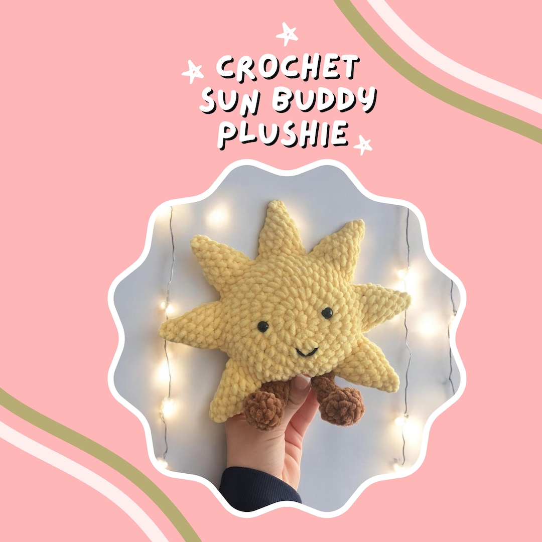 Sun Plushie | Crochet Sun Plush | Crochet Plushies | Stuffed Toys ...