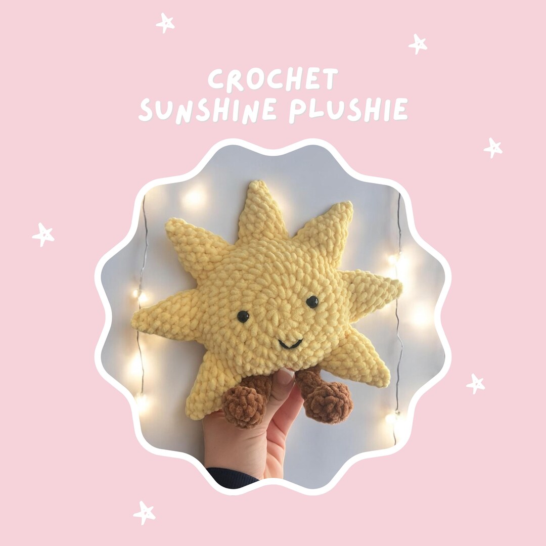 Sun Plushie | Crochet Sun Plush | Crochet Plushies | Stuffed Toys ...
