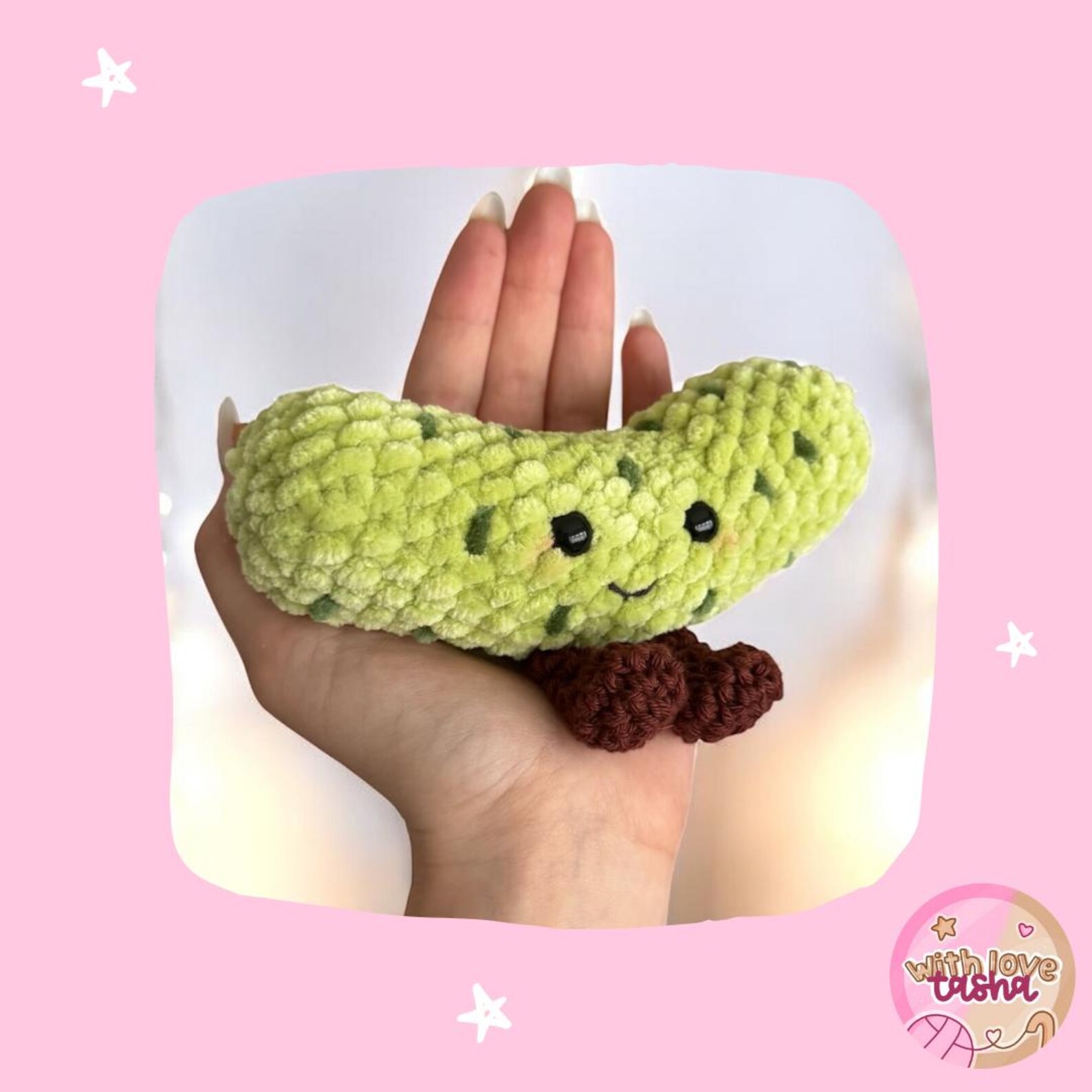 Pickle Plush | Crochet Pickle Plushie | Food Themed Plush | Pickle ...