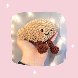 Croissant Plush | Crochet Bakery Themed Plush | Croissant Stuffed Toy ...