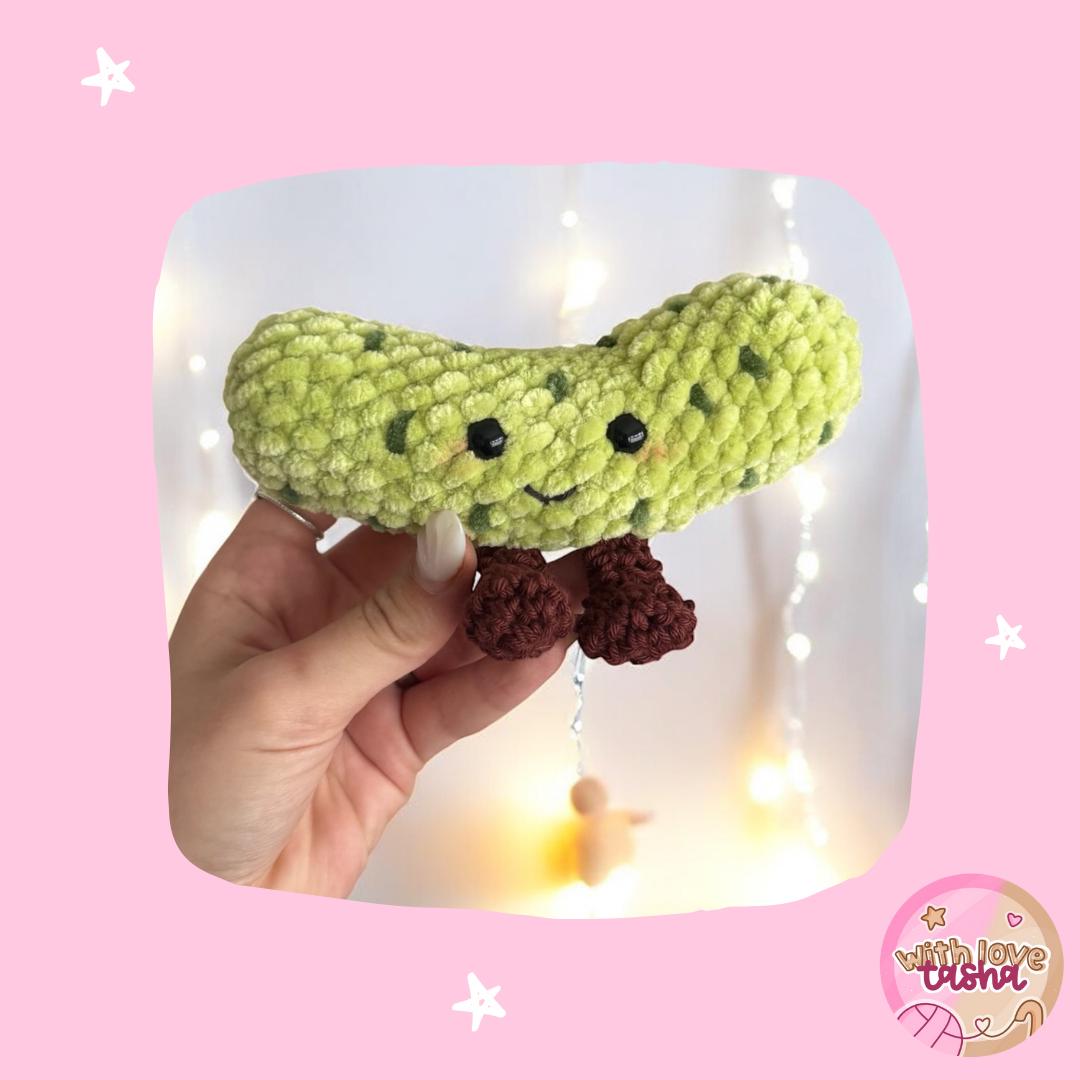 Pickle Plush | Crochet Pickle Plushie | Food Themed Plush | Pickle ...