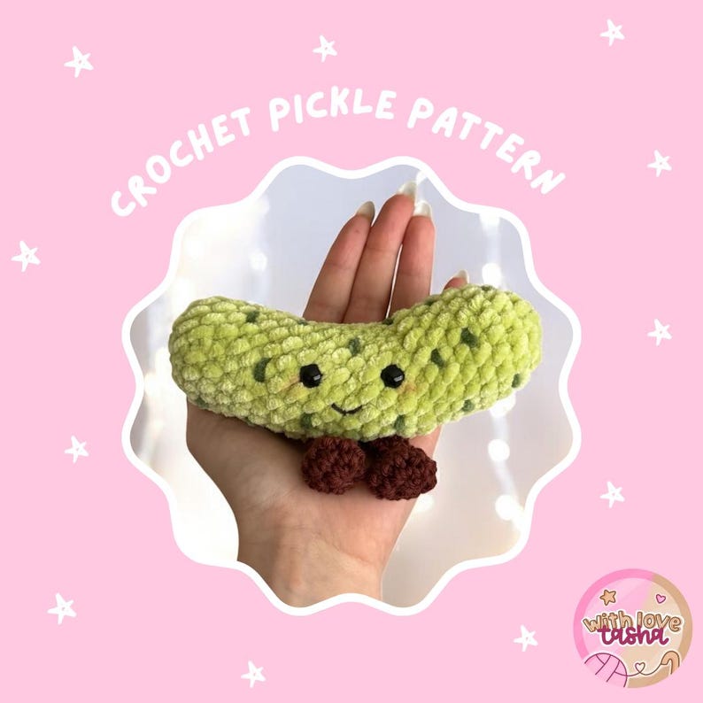 Crochet Pickle Pattern | Crochet Food Pattern | Amigurumi Pickle ...