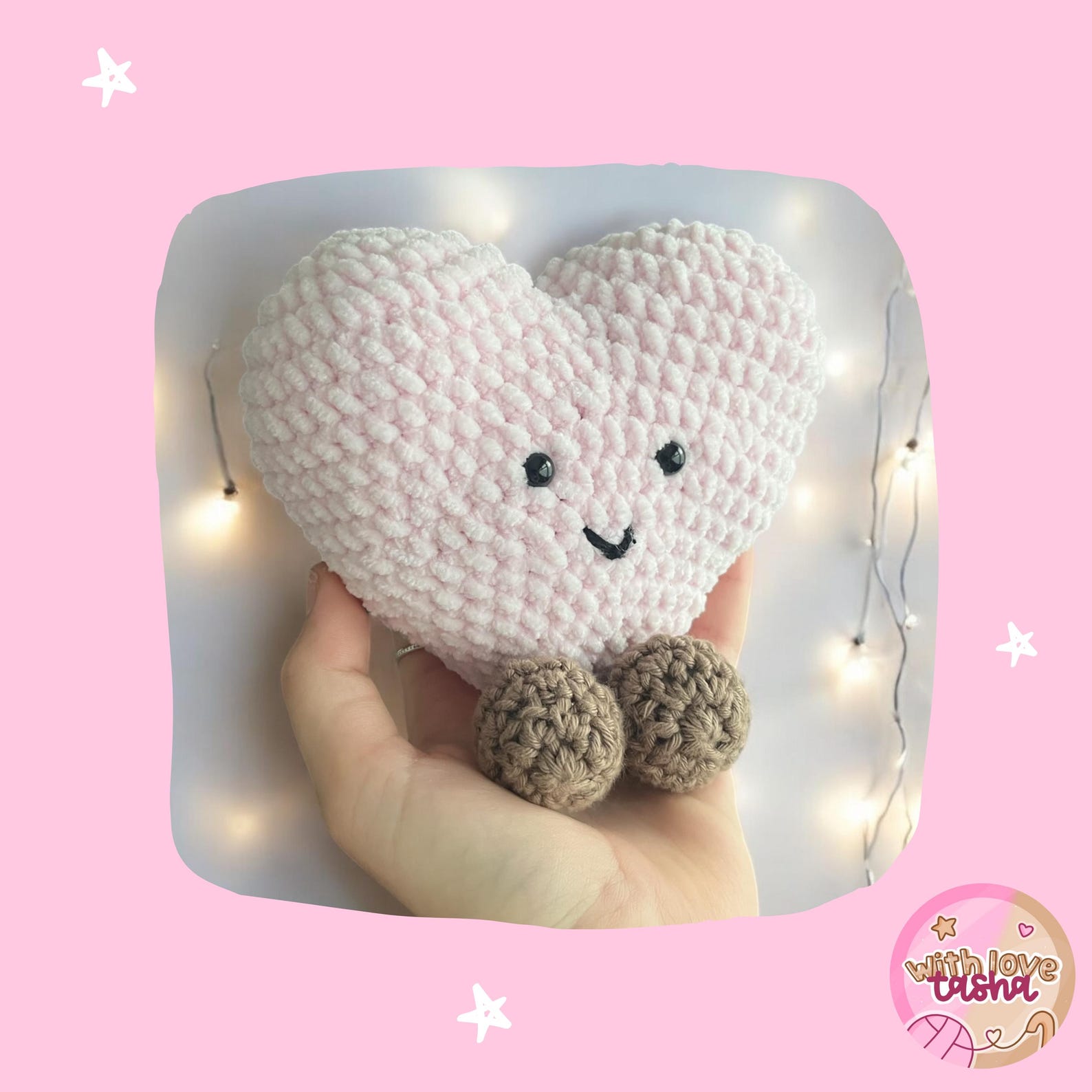 Heart Plush | Matching Heart Teddy | Matching Teddy | Crochet Plushies ...