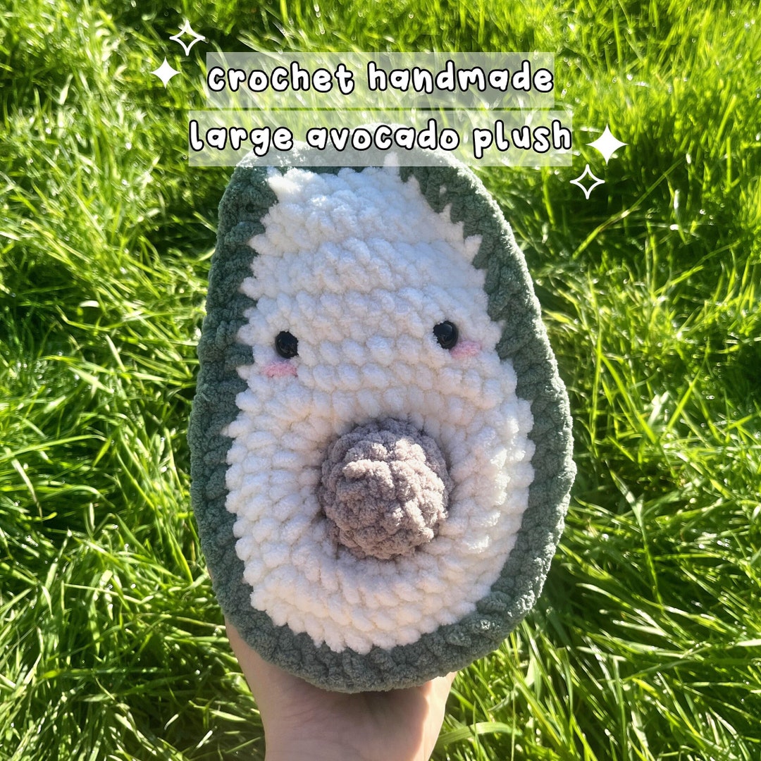 Avocado Plush Food Themed Plushies Avocado Large Crochet Plush Avocado ...