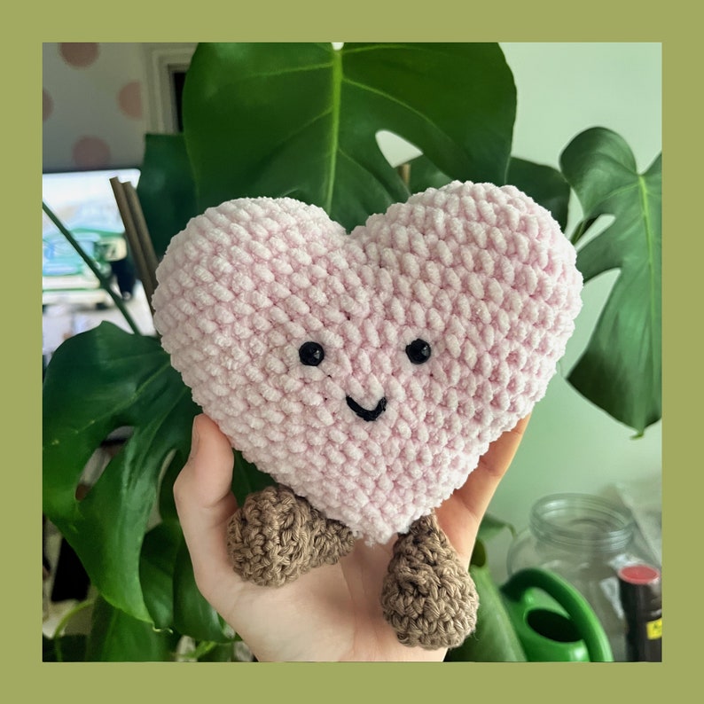 Heart Plush Matching Heart Teddy Matching Teddy Crochet Plushies ...