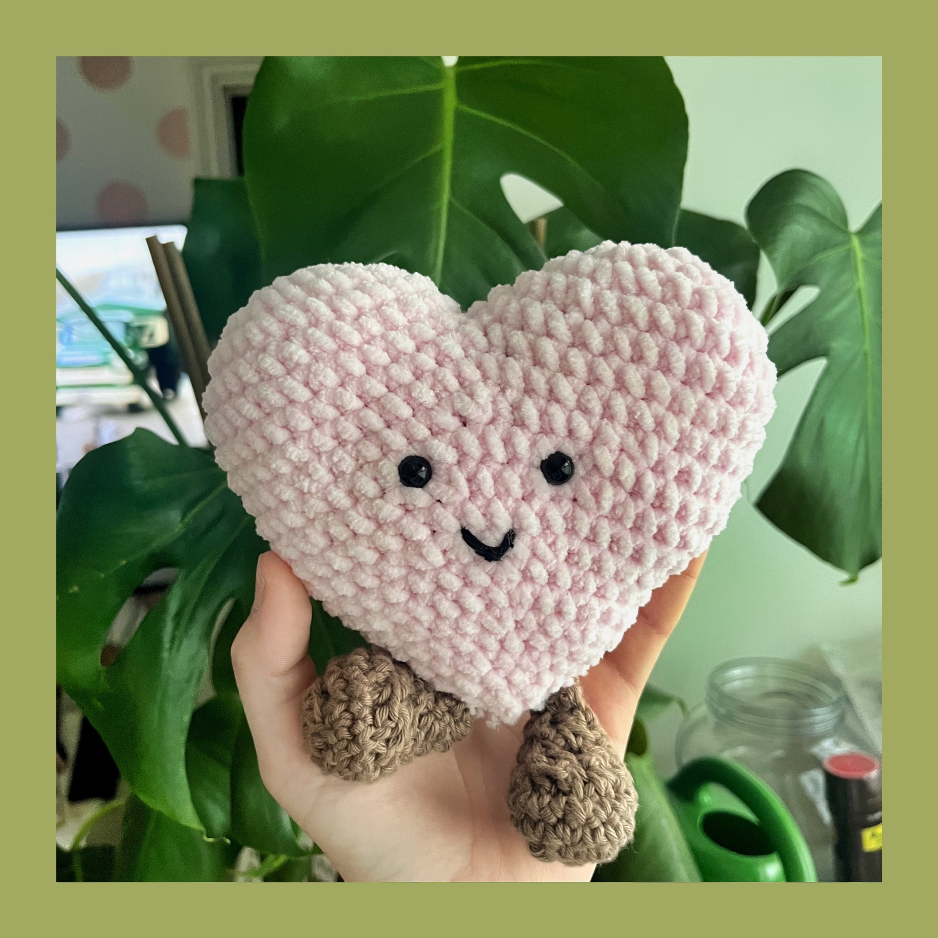 Heart Plush Matching Heart Teddy Matching Teddy Crochet Plushies ...