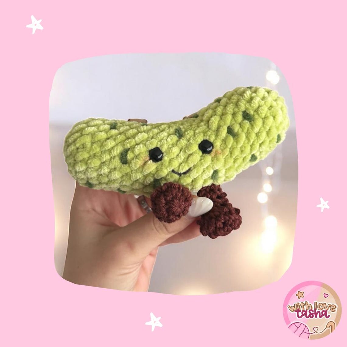 Pickle Plush | Crochet Pickle Plushie | Food Themed Plush | Pickle ...