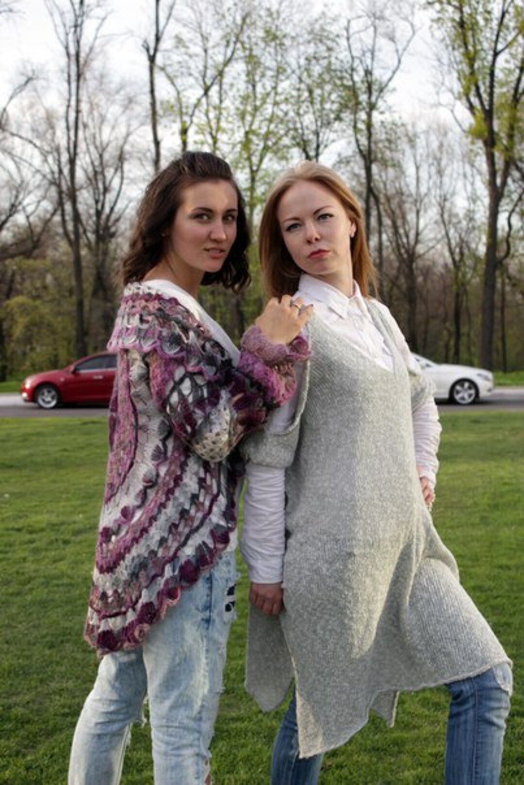 Cardigan of Openwork Crochet With Ruffles Mohair. Designer Clothing ...