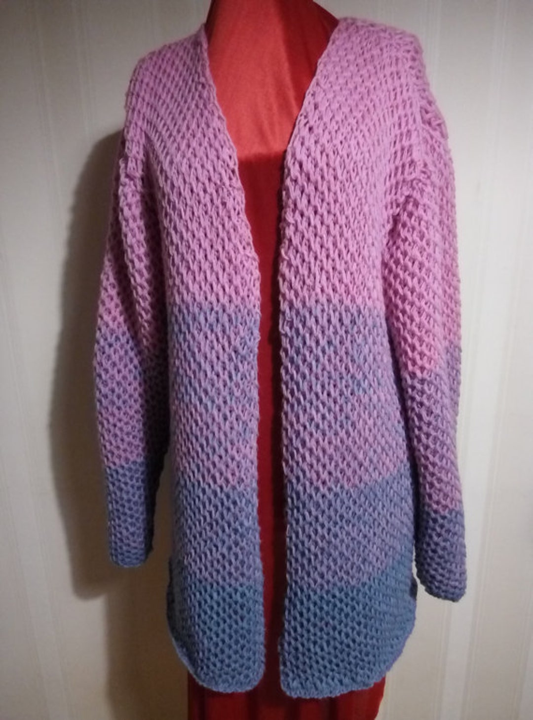 Cardigan Hand Knit Women's Jacket Women Hand Knitted Dress Sweater Wool ...