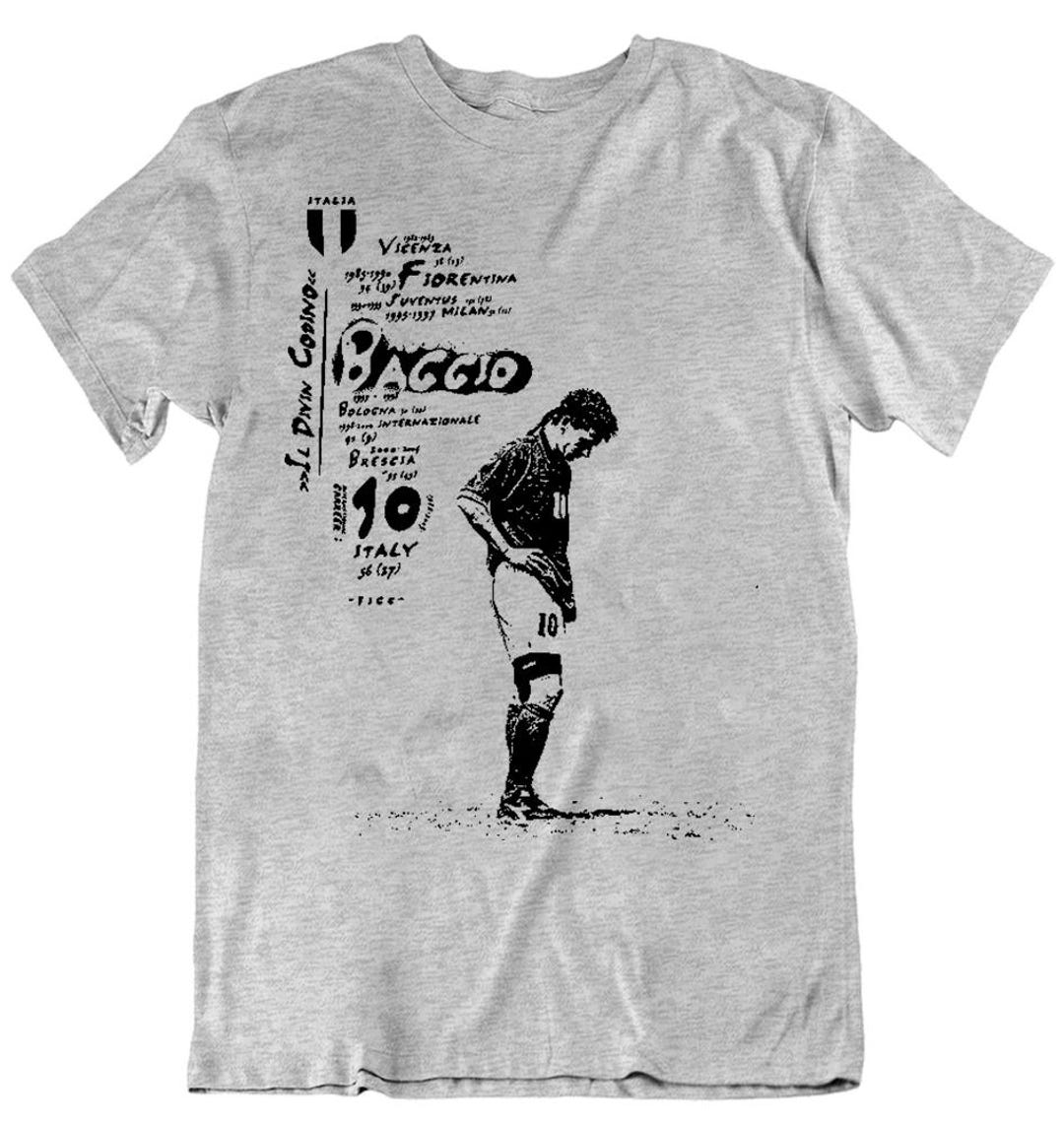 Roberto Baggio T-shirt Football Shirt Soccer Jersey - Etsy