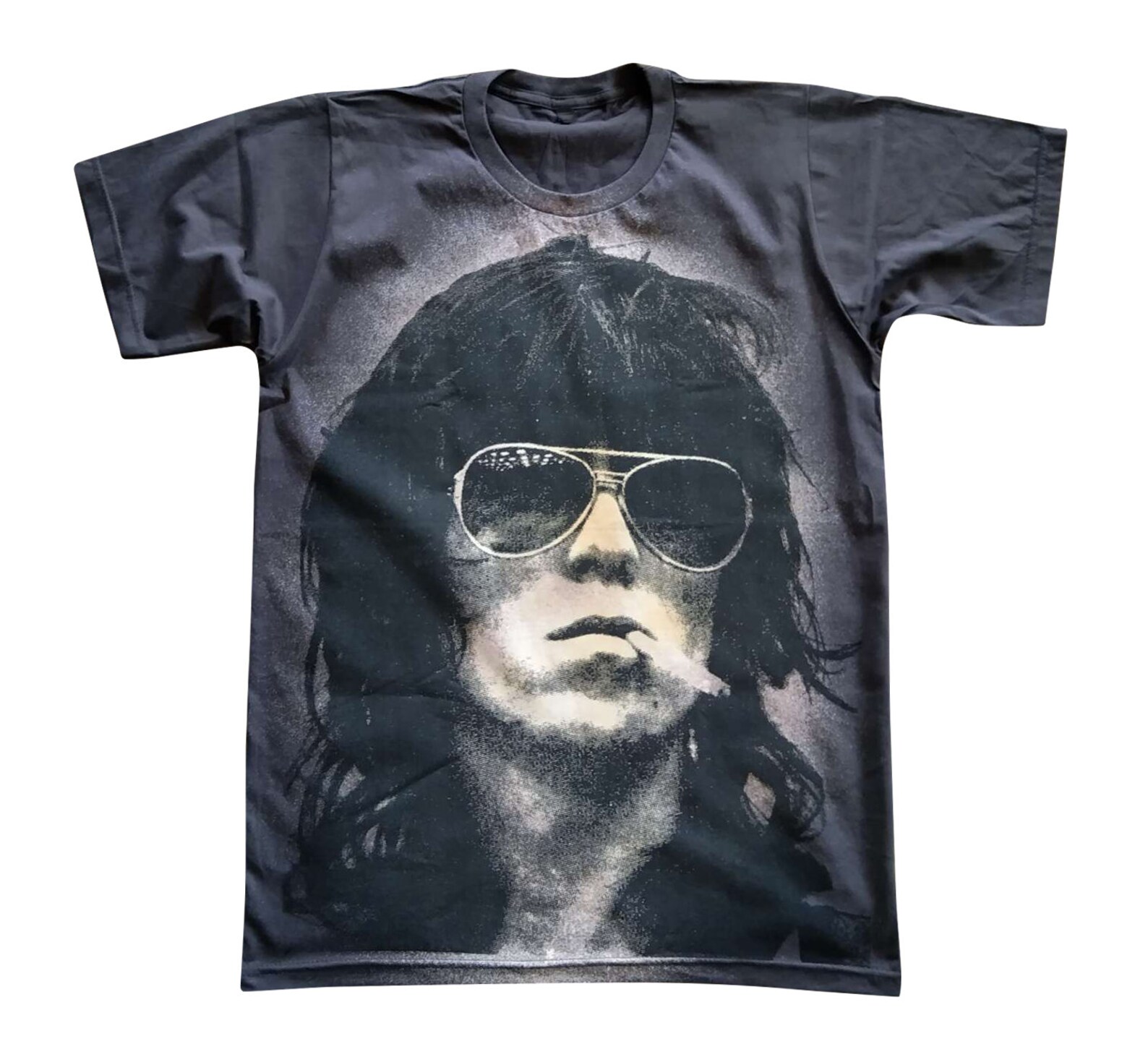 Keith Richards // T-shirt // Men's // Women's // Unisex // Bleached ...
