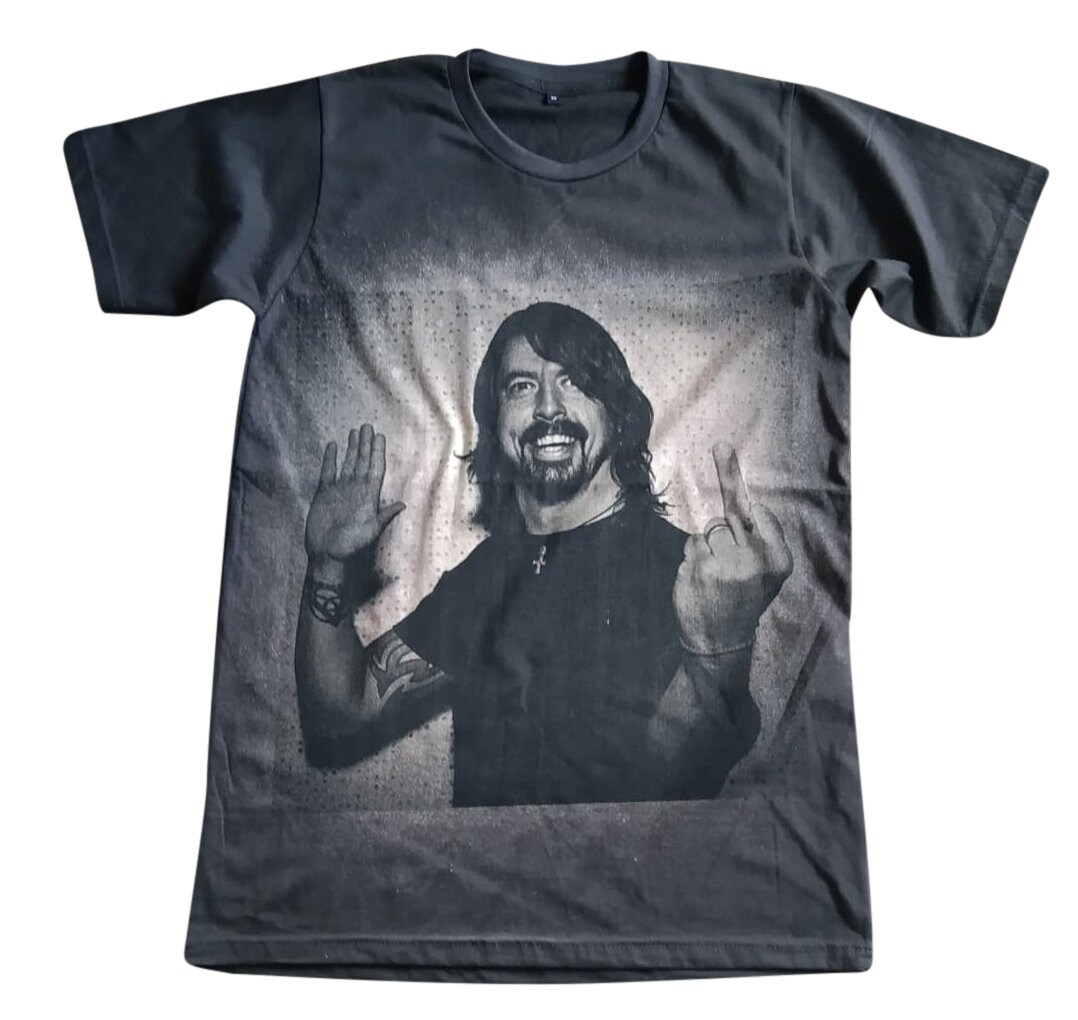 Dave Grohl // T-shirt // Men's // Women's // Unisex // Bleached // Acid ...