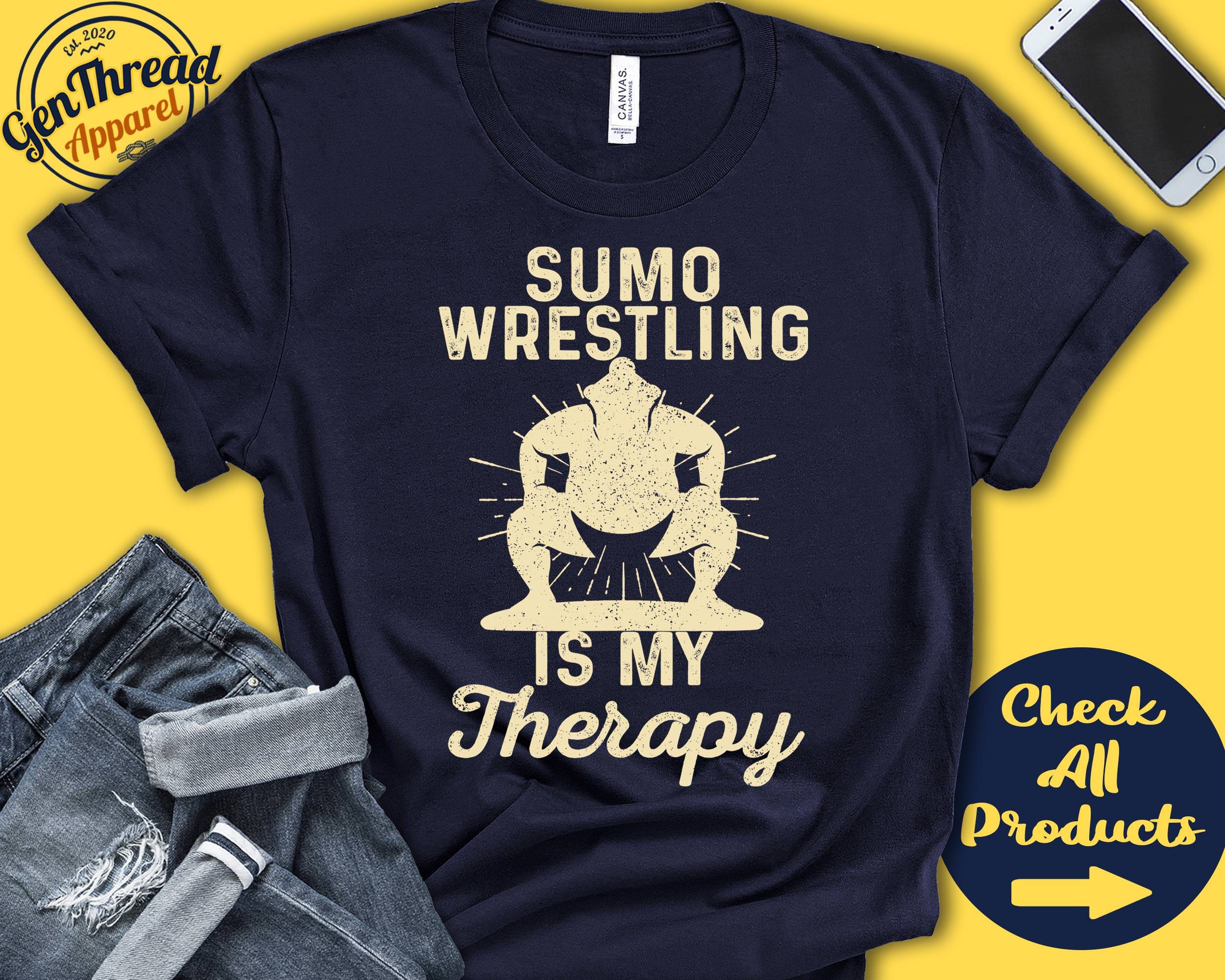 Sumo Wrestler Shirt Sumo Wrestling is My Therapy Sumo Gift - Etsy