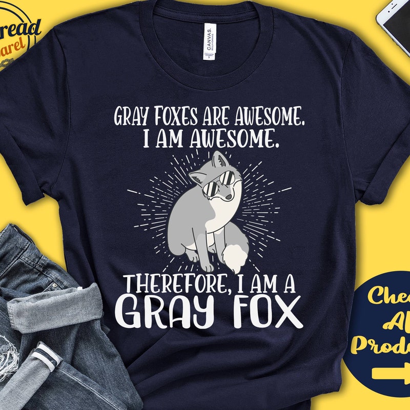 Gray Fox - Etsy