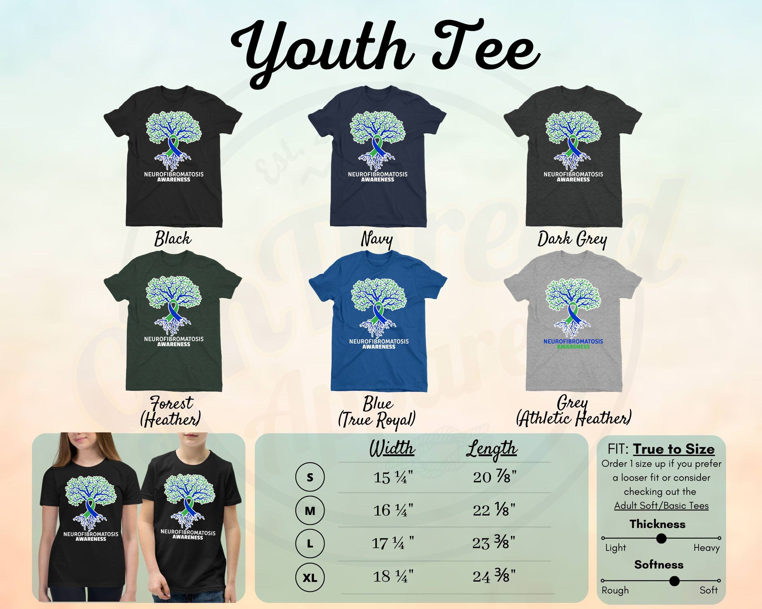 Neurofibromatosis Shirt | NF Awareness | Tree of Life | Green Blue ...
