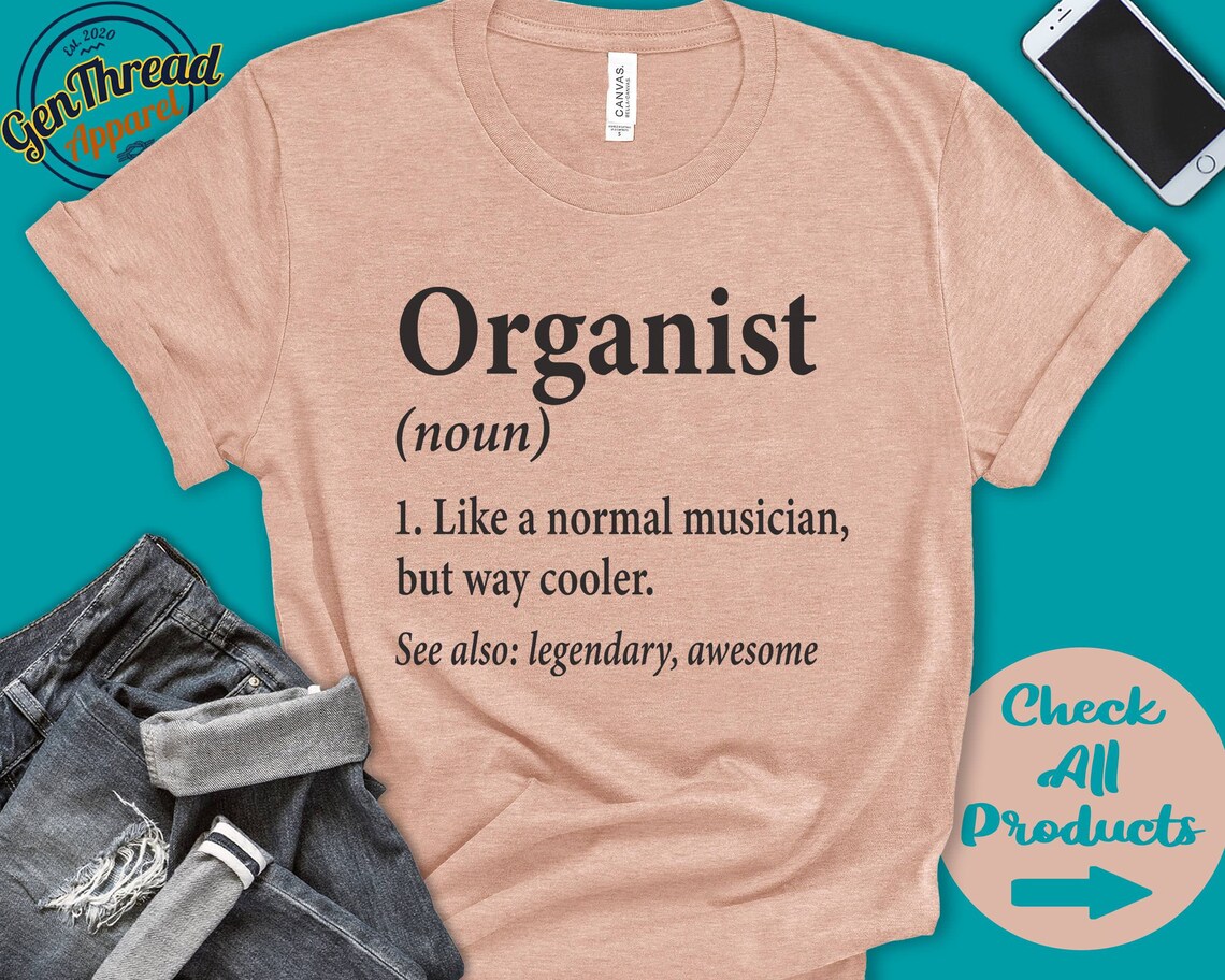 Organist Shirt | Organist Gift | Organ Player | Church Organ | Musical ...