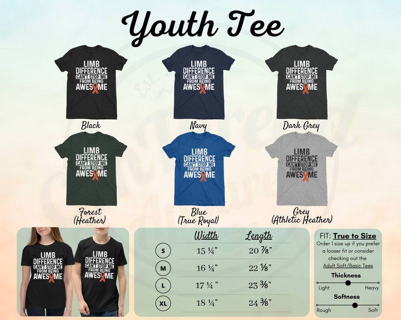 Limb Difference Shirt | Limb Difference Awareness | Orange Ribbon ...