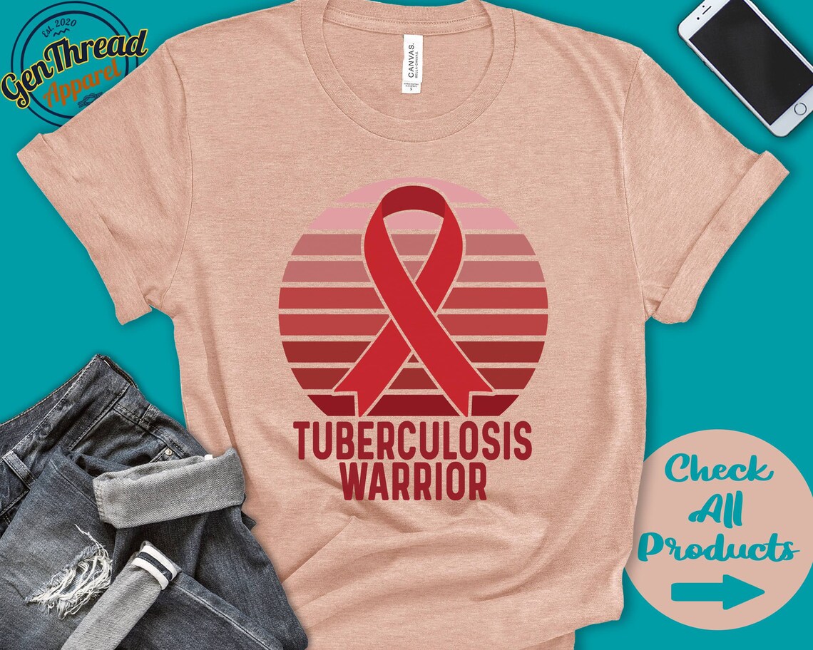 Tuberculosis Shirt Tuberculosis Awareness Red Ribbon - Etsy