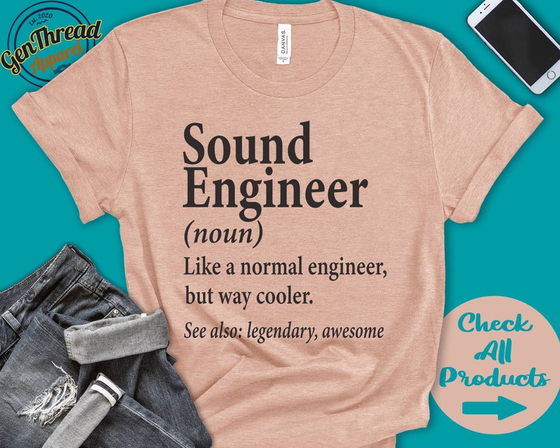 Sound Engineer Shirt | Sound Engineer Engineer Gift | Sound Engineering ...