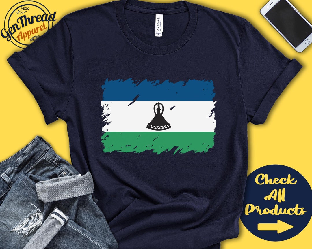 Lesotho Flag Shirt | Gift for Basotho Gift | Proud Basotho Pride ...