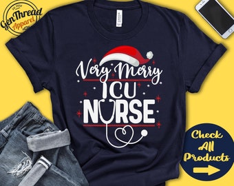 Icu Christmas Shirt - Etsy