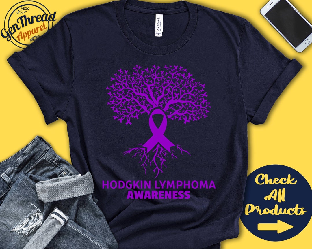 Hodgkin Lymphoma Shirt | Hodgkin Lymphoma Awareness | Tree of Life ...
