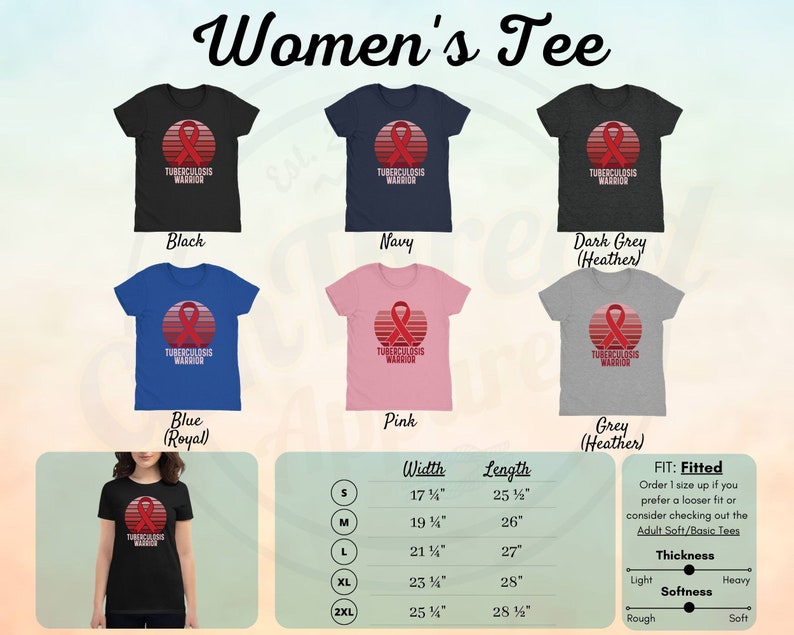 Tuberculosis Shirt Tuberculosis Awareness Red Ribbon - Etsy